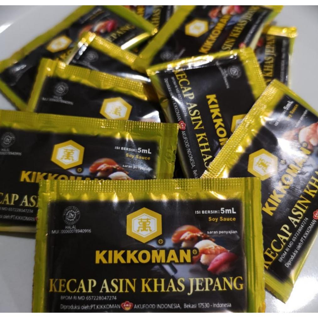 Jual Kecap Asin Jepang Kikkoman Japanese Soy Sauce Sachet @5ml isi ...