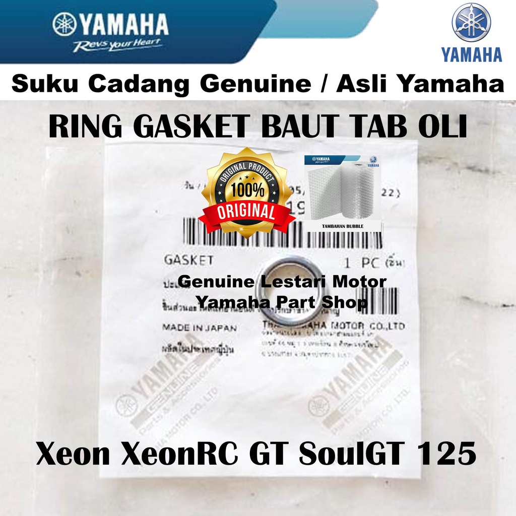 Jual Ring Gasket Baut Tab Oli Mesin SoulGT Xeon XeonRC GT 125 Asli ...