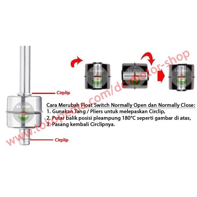 Jual Stainless Steel Water Level Sensor Float Switch 100Mm | Shopee ...