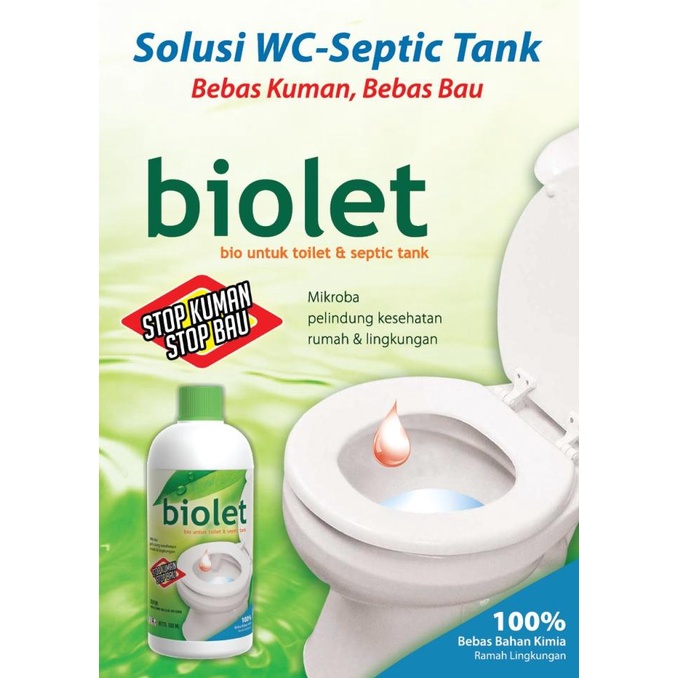 Jual PENGHILANG BAU KLOSET SEPTICTANK TOILET WC- BIOLET BEBAS KUMAN & SEHAT | Shopee Indonesia