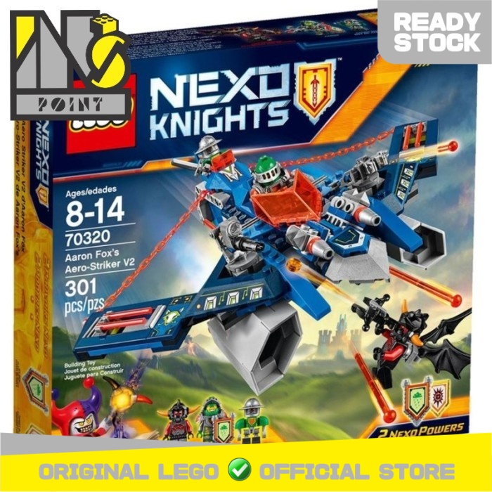 Jual LEGO 70320 - Nexo Knights - Aaron Fox's Aero-Striker V2 | Shopee ...