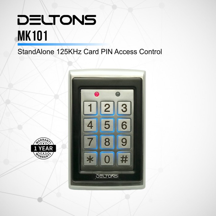 Jual PREMIUM PIN CARD RFID ACCESS CONTROL KEYPAD DELTONS ORIGINAL ...