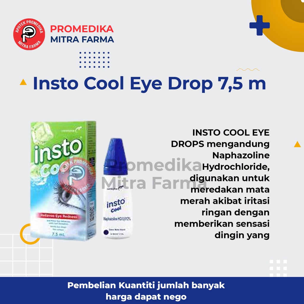 Jual Insto Cool Eye Drop 7,5 ml/Botol / Tetes Mata Untuk Iritasi Mata ...