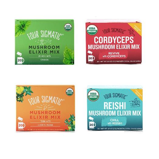 Jual Four Sigmatic Mushroom Elixir Cordyseps Chaga Lions Mane Reishi sachet - Maxie Store ...