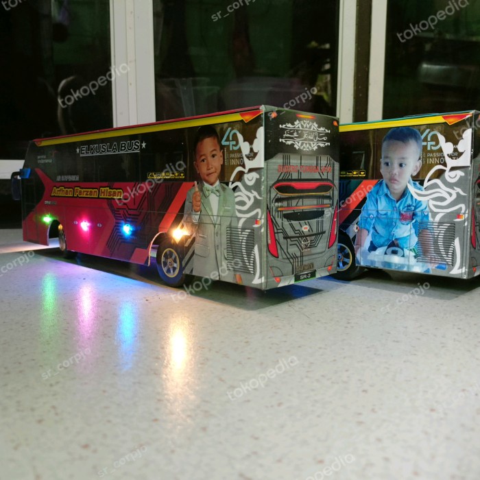 Jual Promo!!! Miniatur Bus Custom Request Foto,Nama Dan Motif Lain ...