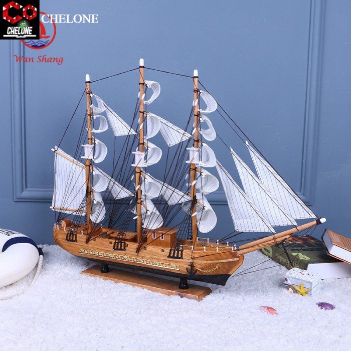 Jual Flash Sale!!! Miniatur Pajangan Perahu Layar 80Cm Model Dekorasi ...