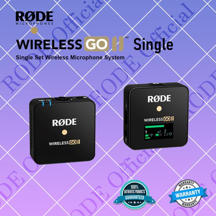 Jual RODE Wireless GO II Single Set Compact Wireless Microphone System | Shopee Indonesia