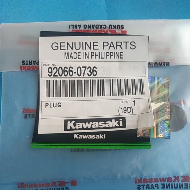 Jual KARET LUBANG TUTUP BAUT STANG KAWASAKI ATLHETE, PLUG ORIGINAL PART ...