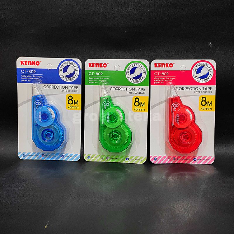 Jual TIPE X, TIPE X KERTAS, TIPE X PITA, CORRECTION TAPE CT 809 KENKO | Shopee Indonesia