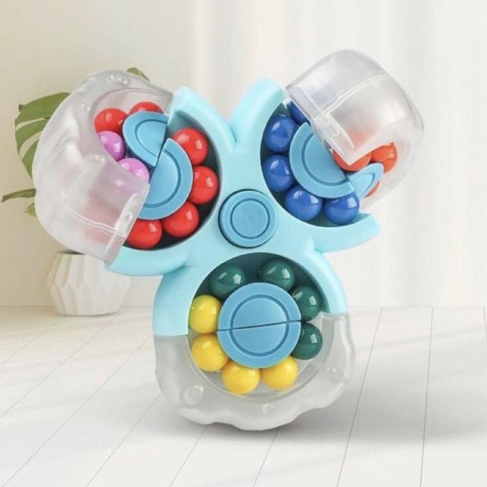 Jual hanya disini] rotating cube toys magic ball fidget puzzle spinner ...