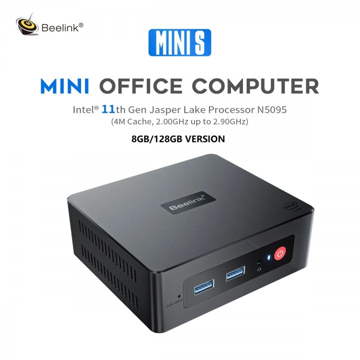 Jual BEELINK MINI S Mini PC - RAM 8GB ROM 128GB - Intel Celeron N5095 ...