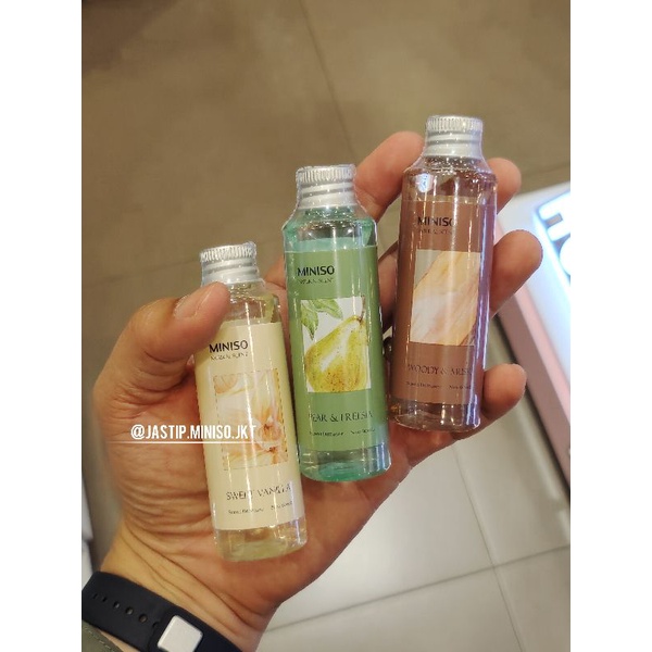 Jual MINISO 🆕 SCENT DIFFUSER REFILL 60ml (Woody & Musk, Sweet Vanilla ...