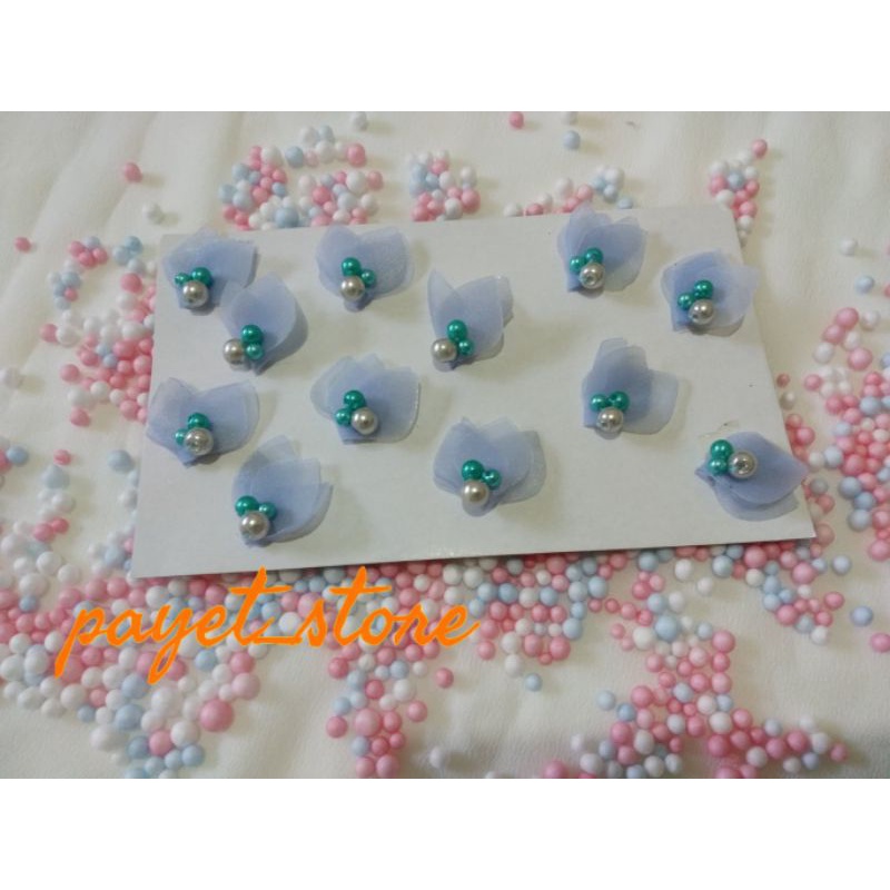 Jual Payet bunga organza tabur / harga per buah | Shopee Indonesia