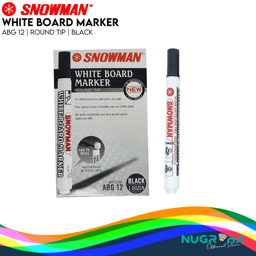 Jual SPIDOL SNOWMAN WHITEBOARD ABG-12 | Shopee Indonesia