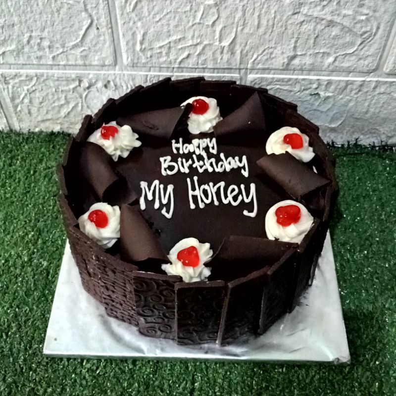 Jual kue ulang tahun pager coklat 18cm | Shopee Indonesia