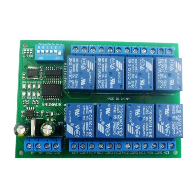 Jual Hsv 12V 8 Ch Rs485 Relay Board Modbus Rtu Uart Remote Control Switch | Shopee Indonesia