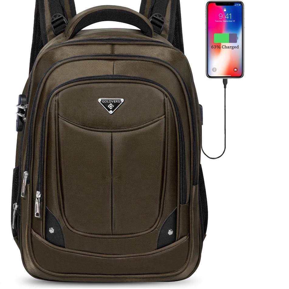 Jual Awet Goldvers Tas Ransel Import Laptop Pria 18 Inch Backpack Free ...