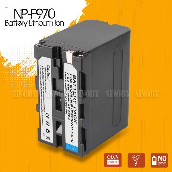 Jual Baterai/Battery NP-F 970/960 Rechargeable Lithium ion For Lighting ...
