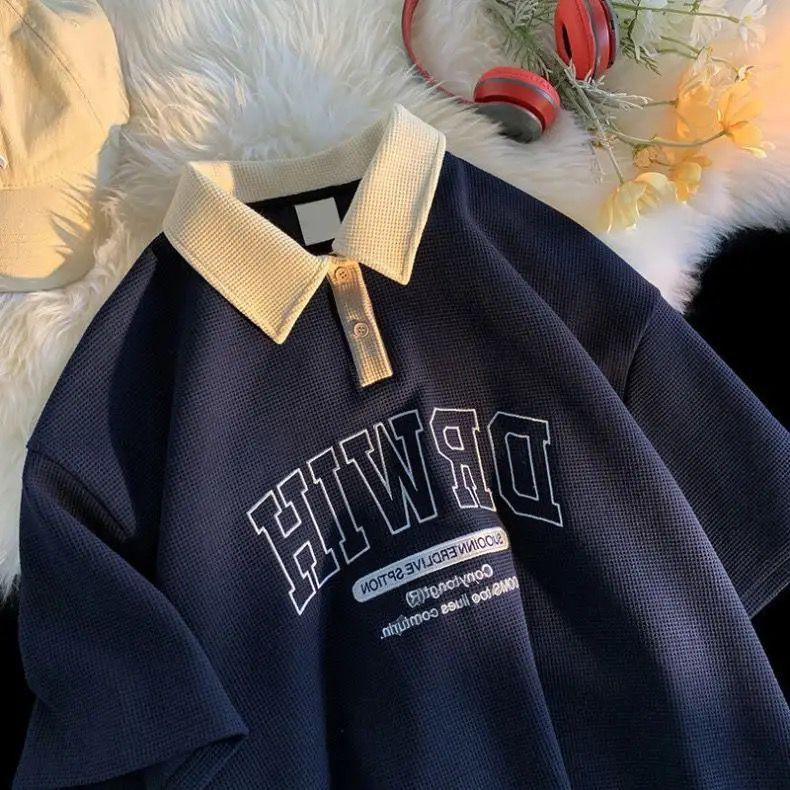 Jual KAOS POLO OVERSIZE OFF SHOULDER / POLO SHIRT PRIA/ WAFFLE ...