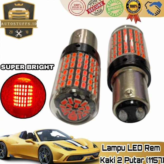 Jual Lampu LED Rem 1157/LED Rem Kaki 2 Putar/SUPER TERANG/Untuk Motor ...