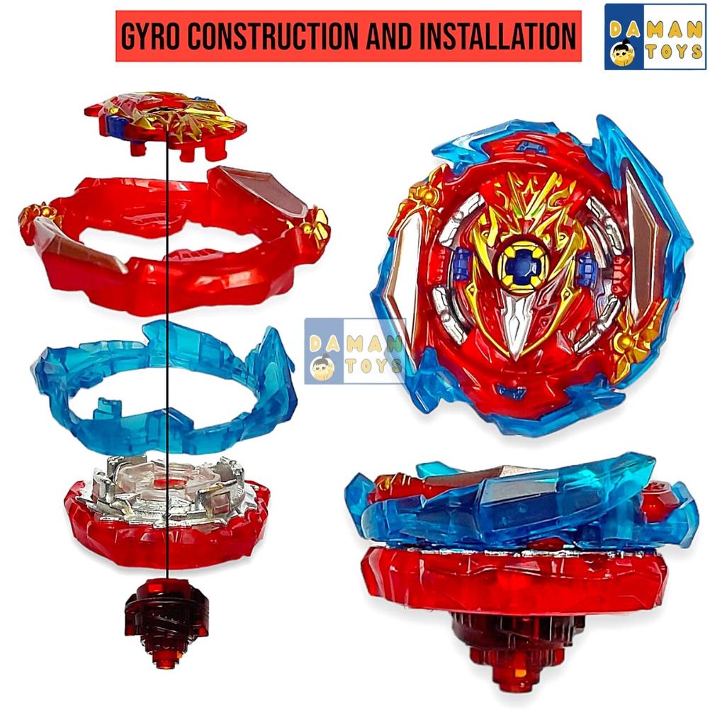 Jual Terbaru Mainan Gansing Beyblade Sparking Launcher Set Gasing ...