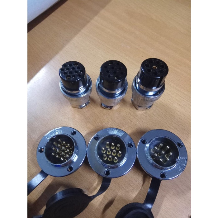 Jual Circular connector konektor bulat 30 mm 14 10 8 pin bukan ...