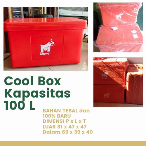 Jual Cooling Cooler Box Ice 100 Liter Marvel / Cool Box / Kotak Boks ...