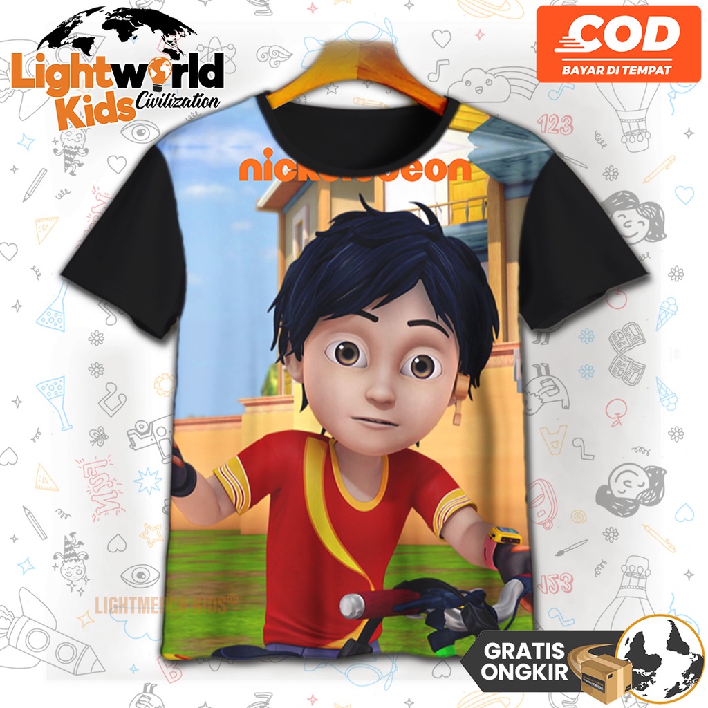 Jual Baju Kaos 3D Anak Model Kartun Shiva v2 T'Shirt 3D Printing Anime ...