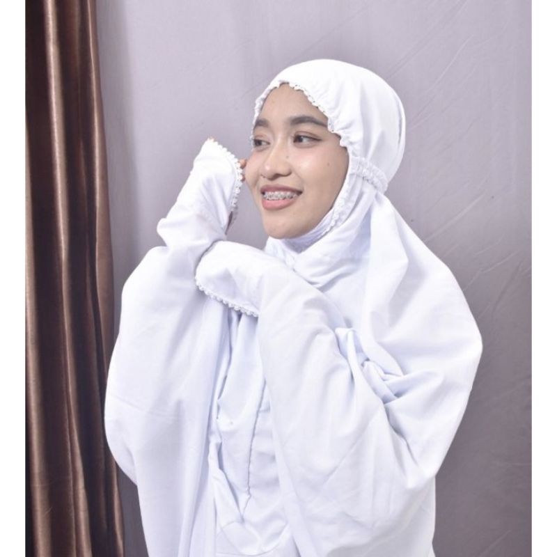 Jual MUKENA BORDIR SUTRA BULGARI TERUSAN/LAJURAN DEWASA MUKENAH BORDIL ...