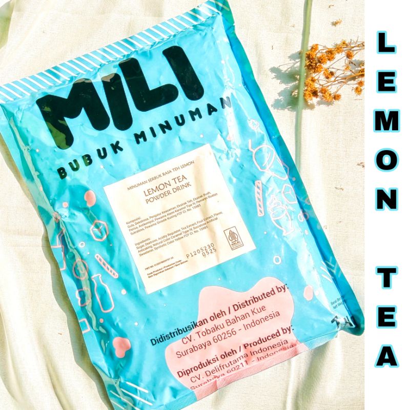 Jual BUBUK MINUMAN MILI LEMON TEA KEMASAN 1KG / POWDER DRINK | Shopee ...