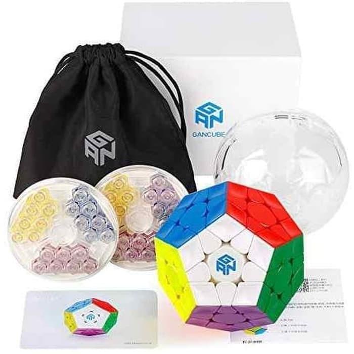 Jual Rubiq Rubik Megaminx - Gan Megaminx Magnetic - Stickerless ...