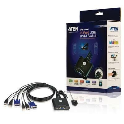 Jual ATEN CS22U USB VGA KVM SWITCH 2 PORT | Shopee Indonesia