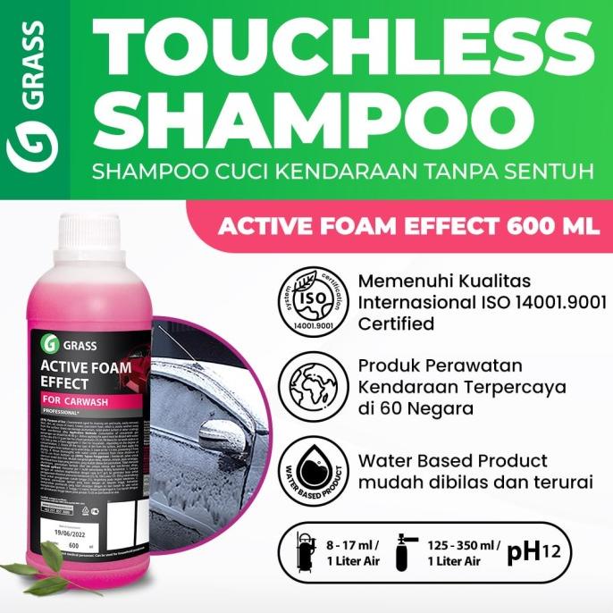 Jual GRASS ACTIVE FOAM EFFECT Touchless Shampoo 600 ml | Shopee Indonesia