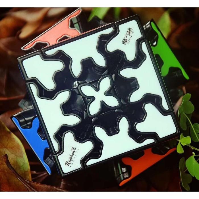 Jual Rubiq Rubik Gear Cube Qiyi 3X3 Kubus Black Based 3X3X3 Raphael ...