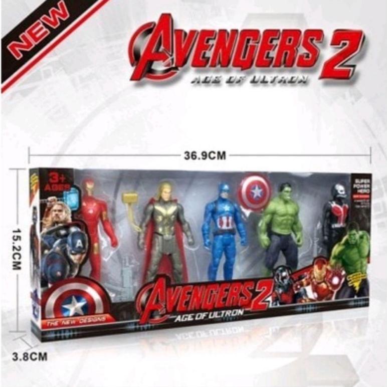 Jual Mainan Robot avengers age of ultron Action figure karet 2115 dos ...