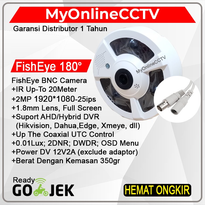 Jual Kamera CCTV Panoramic Camera 360 Fish Eye AHD Tajam Indoor Outdoor ...