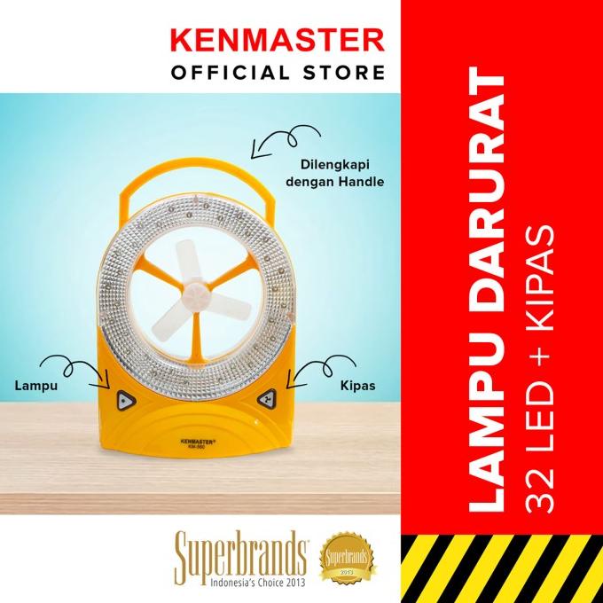 Jual Kenmaster Lampu Emergency & Kipas Km 56 1 & 29 Led With Box ...