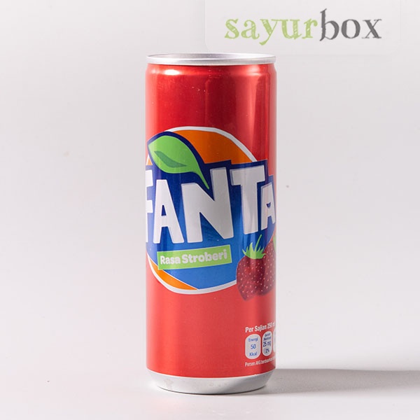 Jual Fanta Minuman Soda Strawberry Kaleng 250 ml Sayurbox | Shopee Indonesia
