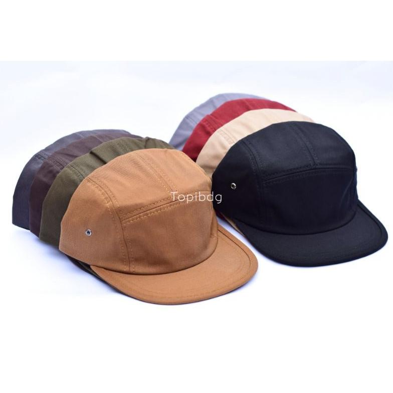 Jual New Topi 5 Panel Polos / Topi Lima Panel Premium/ Topi Distro ...