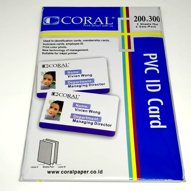 Jual Coral Paper Id Card A4 / Pack | Shopee Indonesia