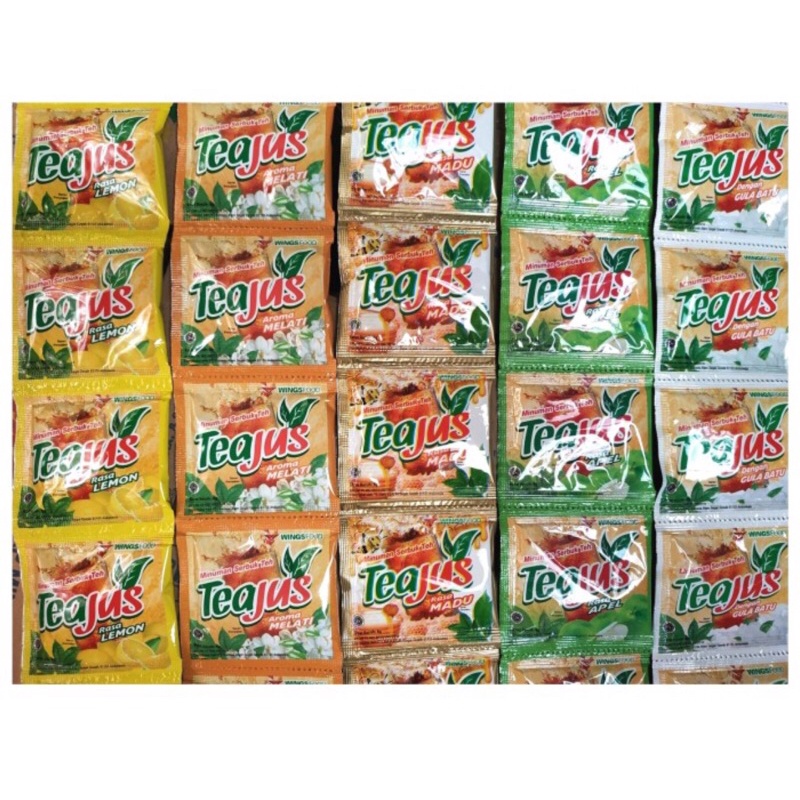 Jual Teajus Minuman Serbuk Teh jus tea jus isi 10x8 gr | Shopee Indonesia