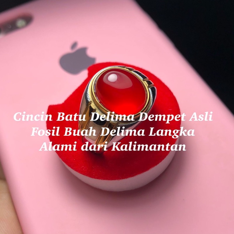 Jual Cincin Batu Delima Dempet Langka dan Asli | Shopee Indonesia