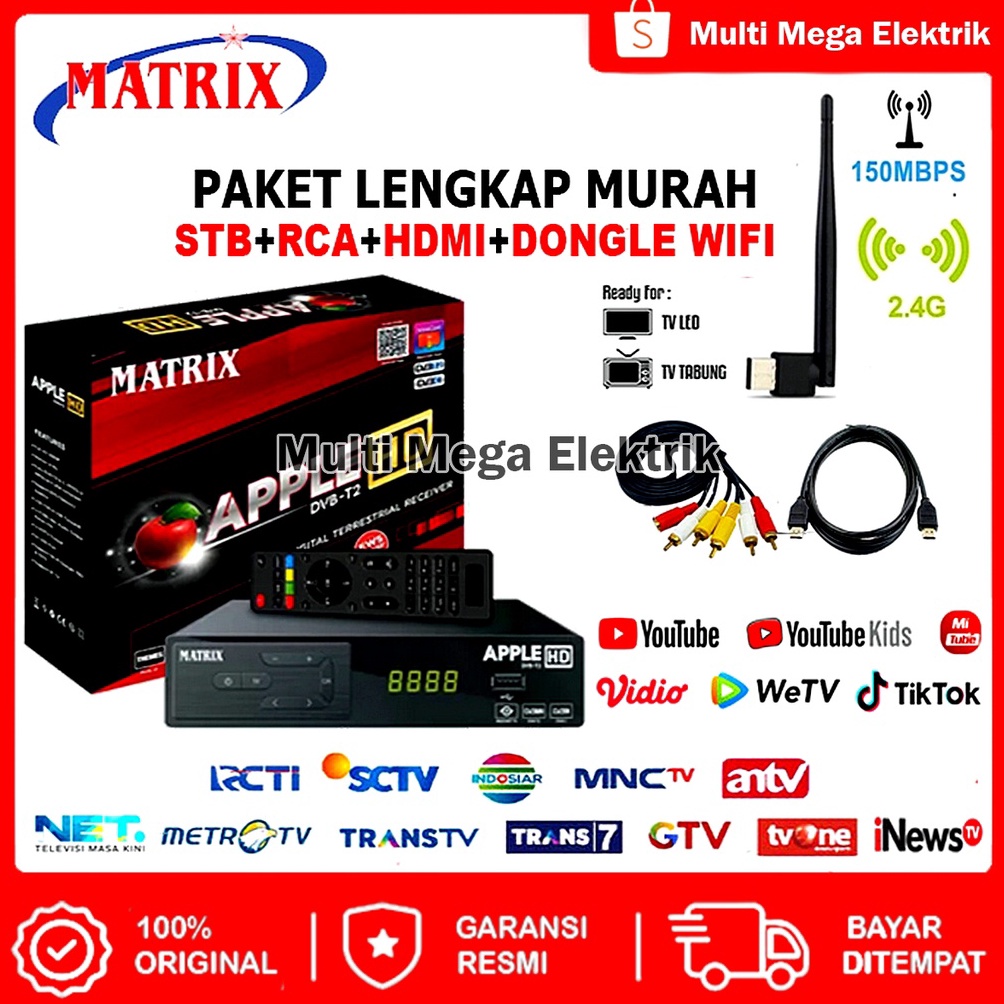 Jual Stok Baru STB / SET TOP BOX TV DIGITAL / STB TV DIGITAL MATRIX ...