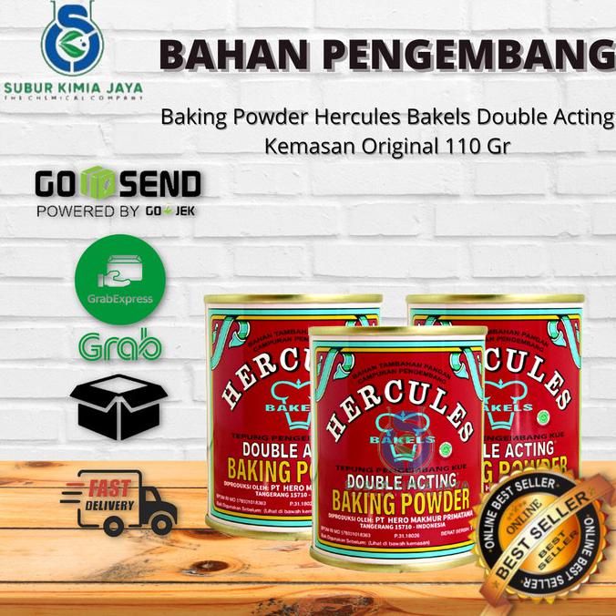 Jual Baking Powder Double Acting BAKELS Hercules 110gr | Shopee Indonesia