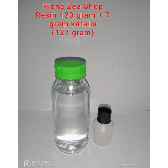 Jual ORIGINAL% Resin super bening 120 gram + 7 gram katalis ( 127 gram ...