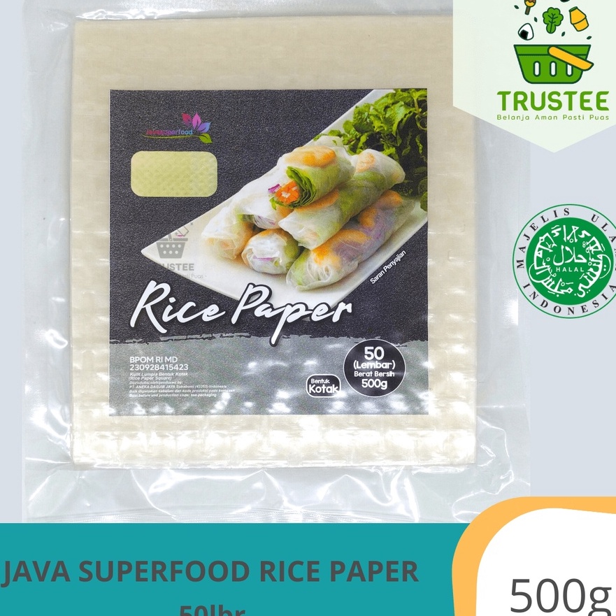 Jual Limited | KP8 | Java Super Food Rice Paper Kotak 50 Lembar - Kulit ...