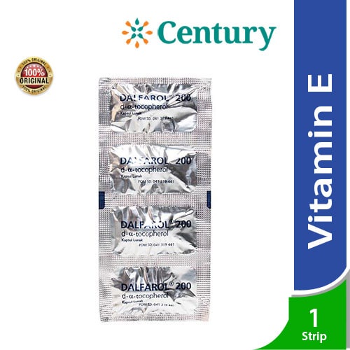 Jual Dalfarol 200 IU 1 strip isi 4 Kapsul/Vitamin E/Antioksidan/Daya ...
