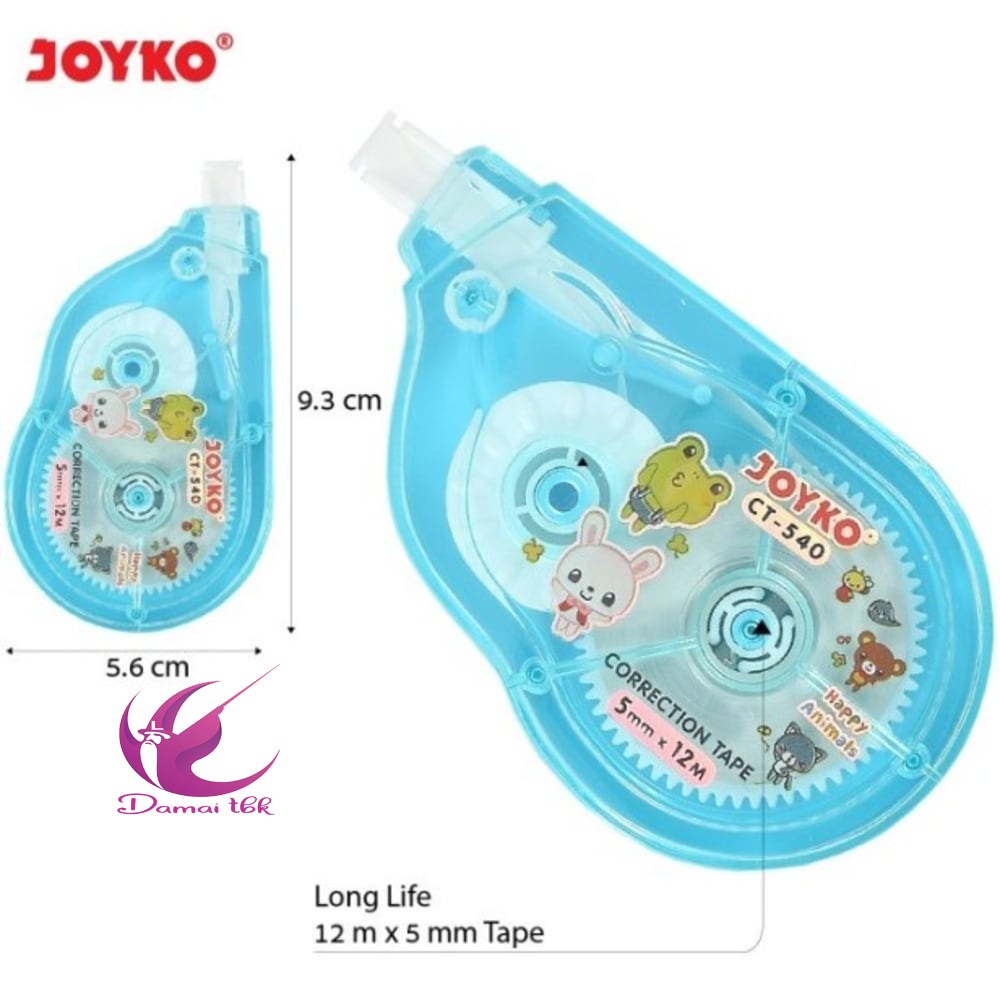 Jual CORRECTION TAPE JOYKO CT 540 / TIPEX KERTAS JOYKO 12 METER ...