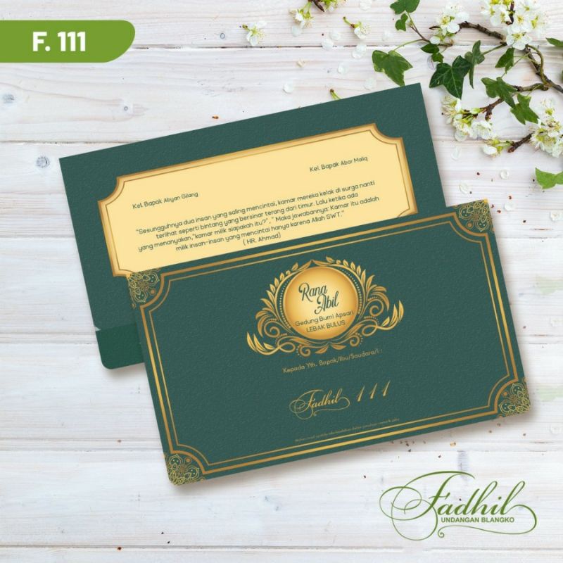 Jual Undangan Pernikahan Fadhil 111/Sudah Cetak | Shopee Indonesia