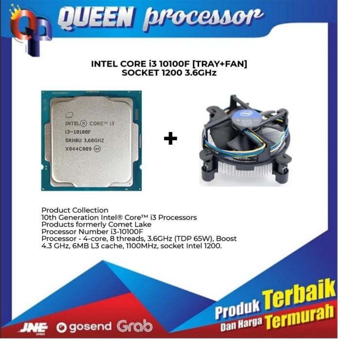 Jual Terlaris Processor Intel Core I3 10100F 3.6 Ghz T R A Y / Tray +Fan Socket 1200 | Shopee ...
